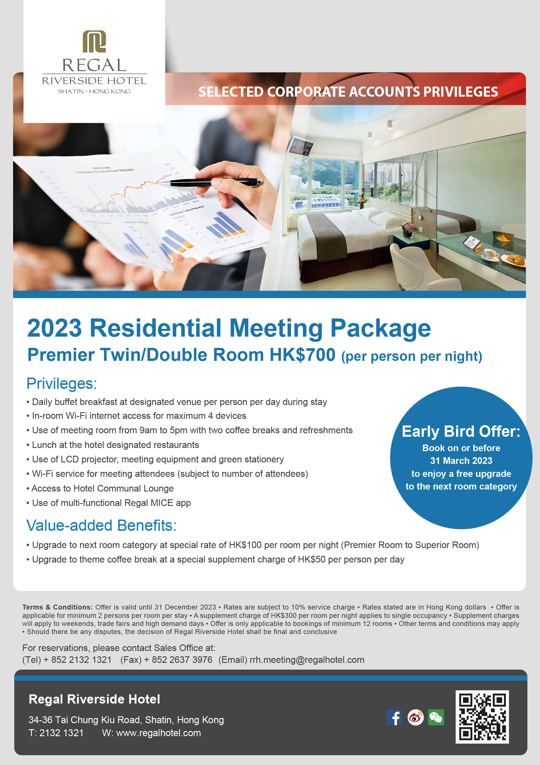 Meetings & Events | Regal Riverside Hotel